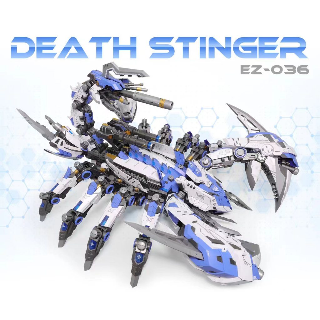 Jual Model Kit Zoid 1/50 ZZA Death Stinger EZ-036 Blue White mokit ...