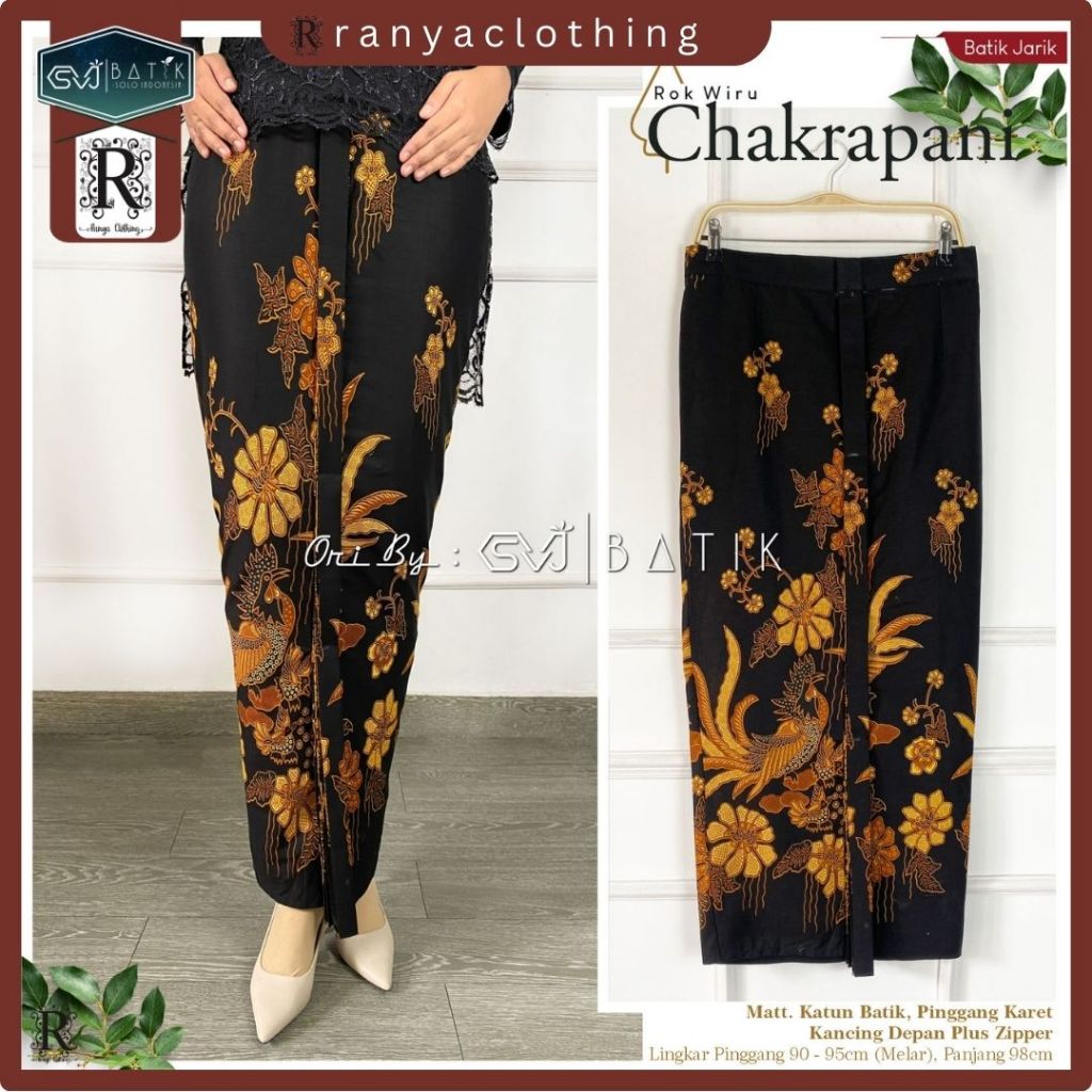 Jual ROK WIRU SPAN JARIK MOTIF BATIK SOLO SIDOMUKTI CHAKRAPANI, TRUNTUM ...