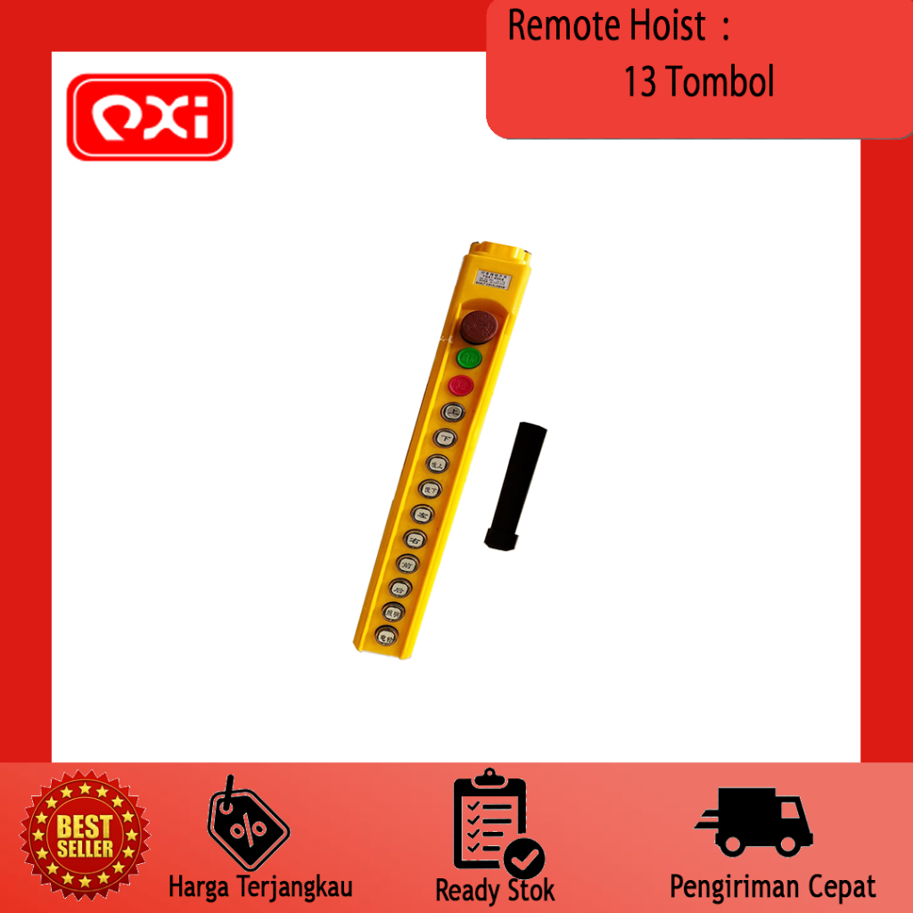 Jual Hoist Remote Button Control 13 Tombol / Remot Crane Push Button ...