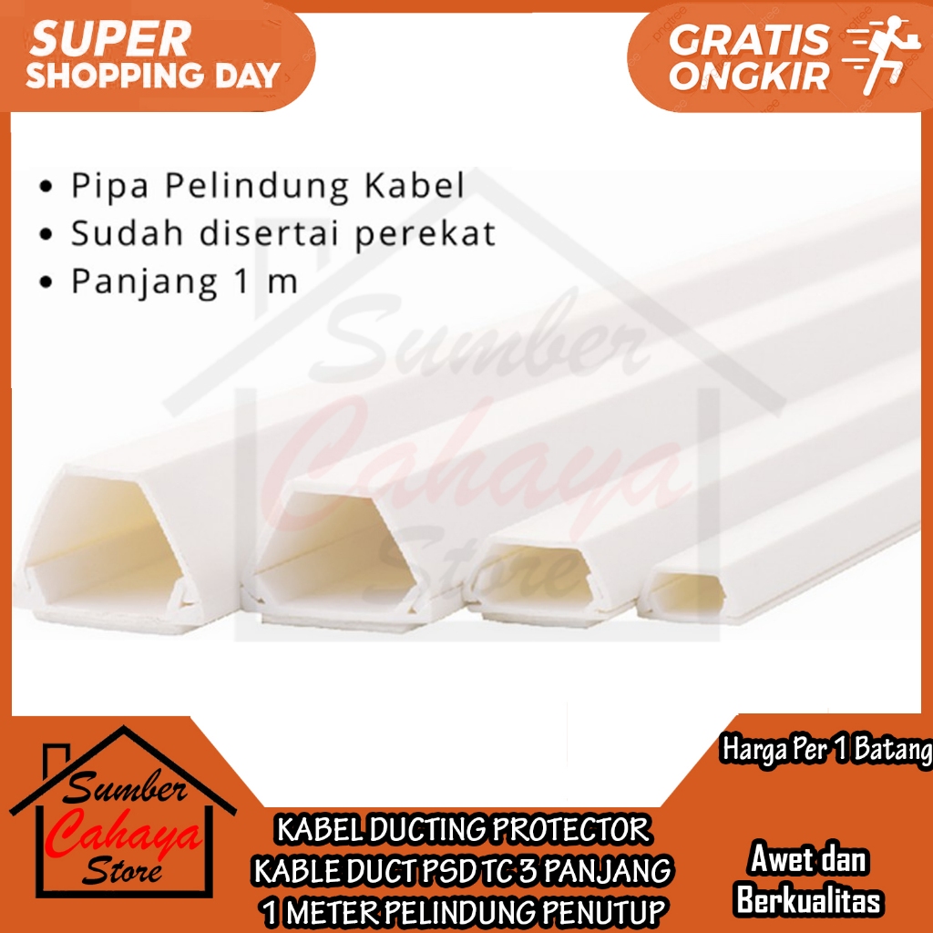 Jual KABEL DUCTING TAPE TC 3 TC-3 PROTECTOR KABLE DUCT PSD PANJANG 1 METER PELINDUNG PENUTUP ...