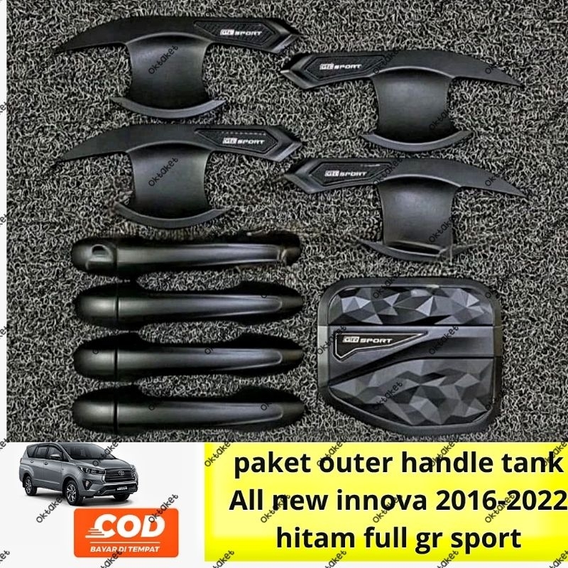 Jual paket outer handle tank cover All new Innova 2016 2018 2020 2025 reborn Full Gr Sport hitam ...