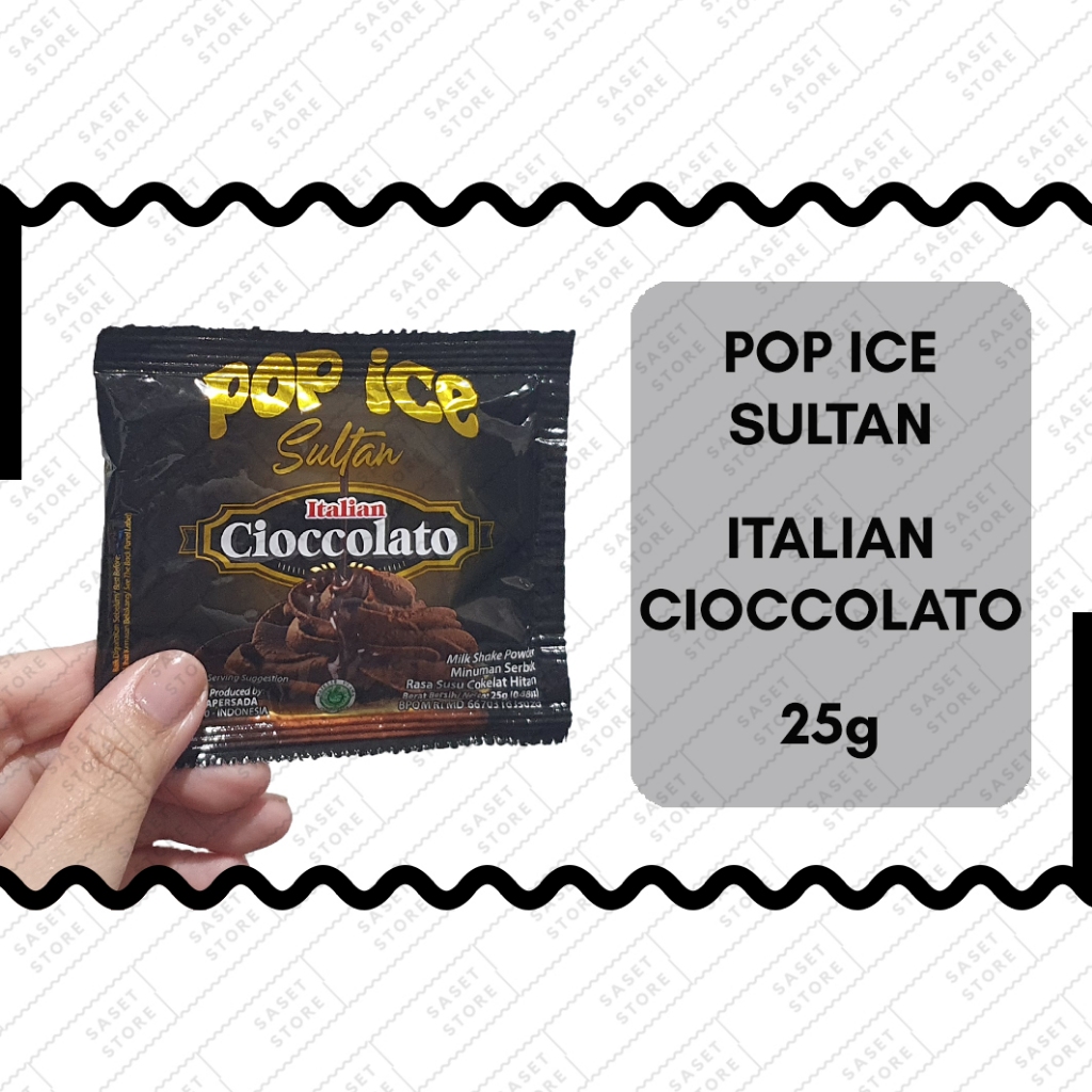 Jual Pop Ice Sultan Italian Cioccolato 25g Sachet Minuman Serbuk Susu ...