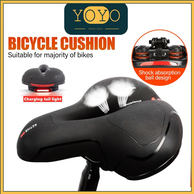 Jual Jok Sepeda Sadel Sepeda Empuk Spring Shock Absorber/Jok Sepeda ...