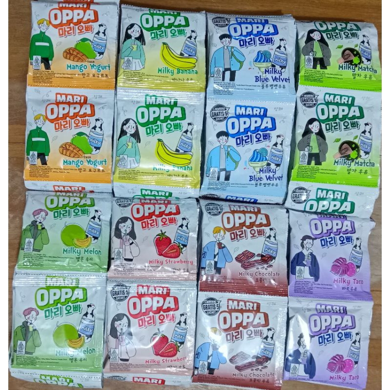Jual Milk Mari Oppa //1 renceng isi 10 + 2 pcs// | Shopee Indonesia