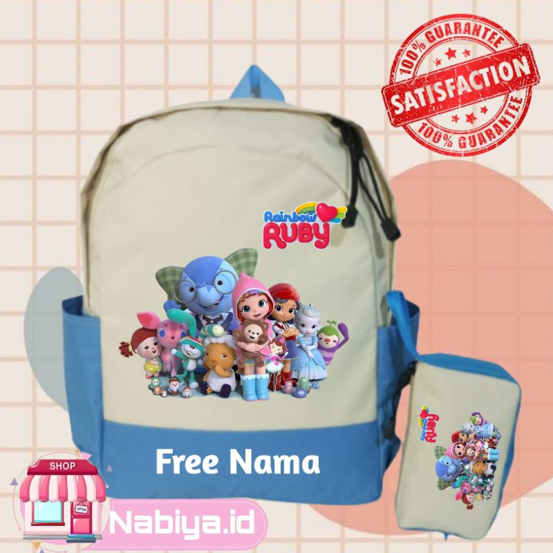 Jual TAS RANSEL RAINBOW RUBY BACKPACK ANAK SEKOLAH COSTUME GAMBAR ...