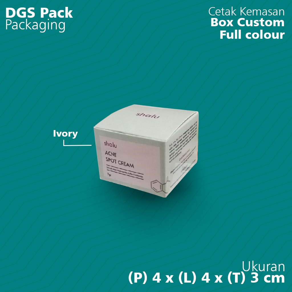 Jual Box Custom / Box Full Colour / Box Print Ukuran P = 4, L = 4, T ...