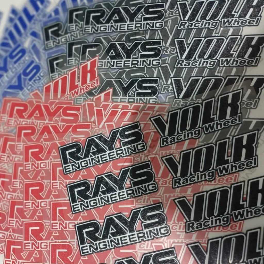 Jual ( PROMO ) Sticker Stiker Velg Mobil 1 set | Sticker volk racing ...