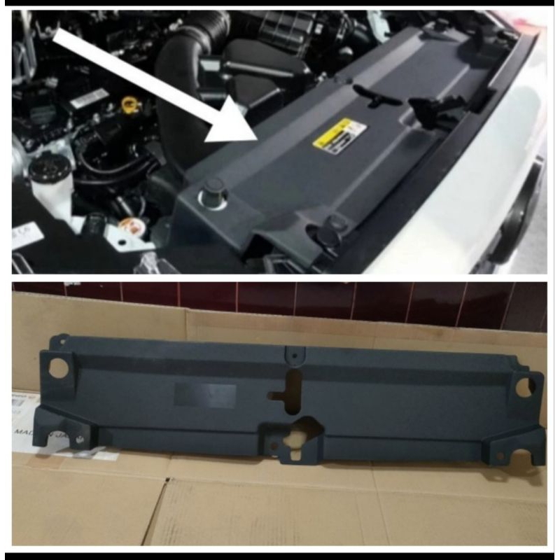 Jual cover atas tutup grill radiator atas innova zenix original toyota ...