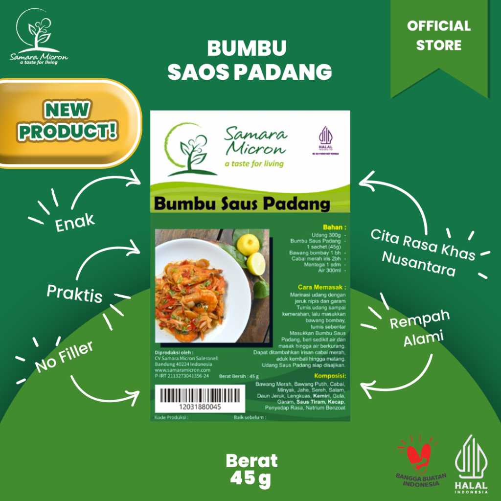 Jual Bumbu Saus Padang Samara Micron - 45G | Shopee Indonesia