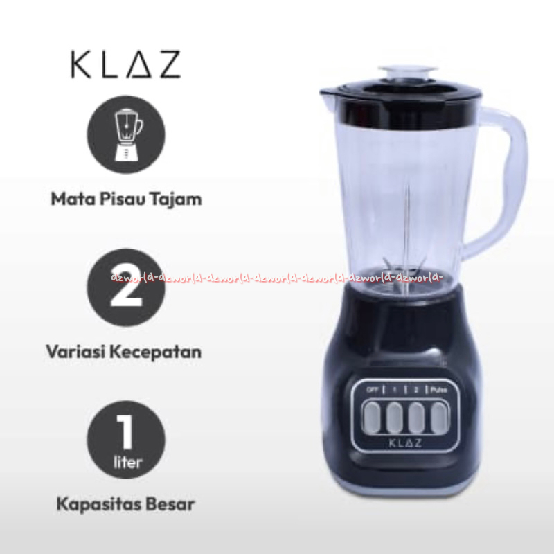 Jual Klaz Blender 1Liter Black Alat Pencacah Penghalus Makanan 1 Liter ...
