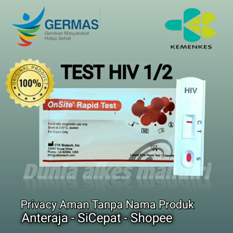 Jual 1 Set Alat Test akurat HIV 1/2 Mandiri - Onsite | Shopee Indonesia