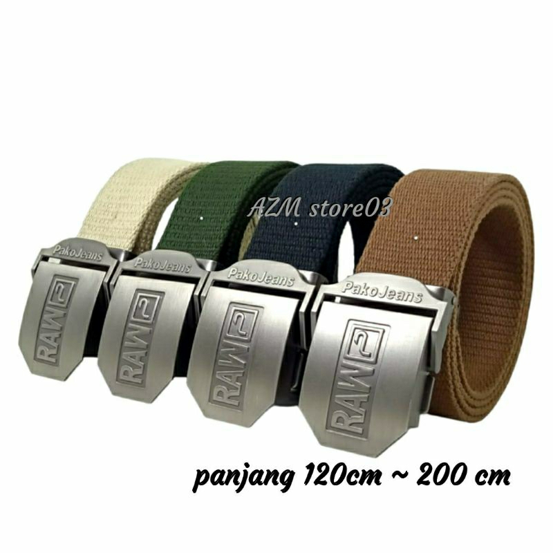 Jual IKAT PINGGANG SABUK GESPER PRIA WANITA KANVAS RAW BELT TACTICAL FD09RW | Shopee Indonesia