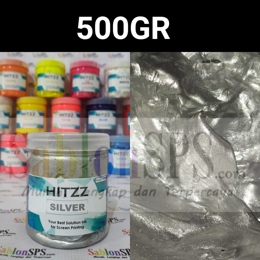 Jual TINTA PLASTISOL SILVER DISTRO CLOTHING 500GR | Shopee Indonesia