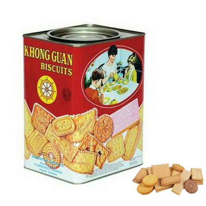 Jual Khong Guan Red Biscuit 1600 gr / Roti kaleng / Biskuit Kaleng ...