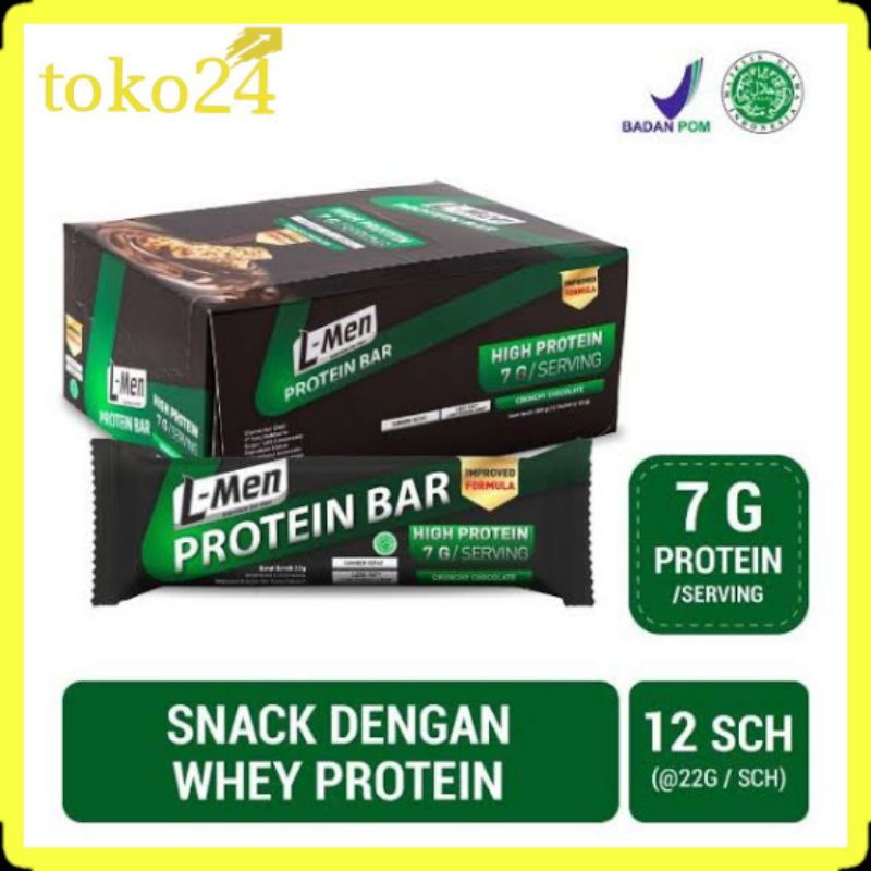 Jual L-Men Protein Bar Chocolate 7 gr | Shopee Indonesia