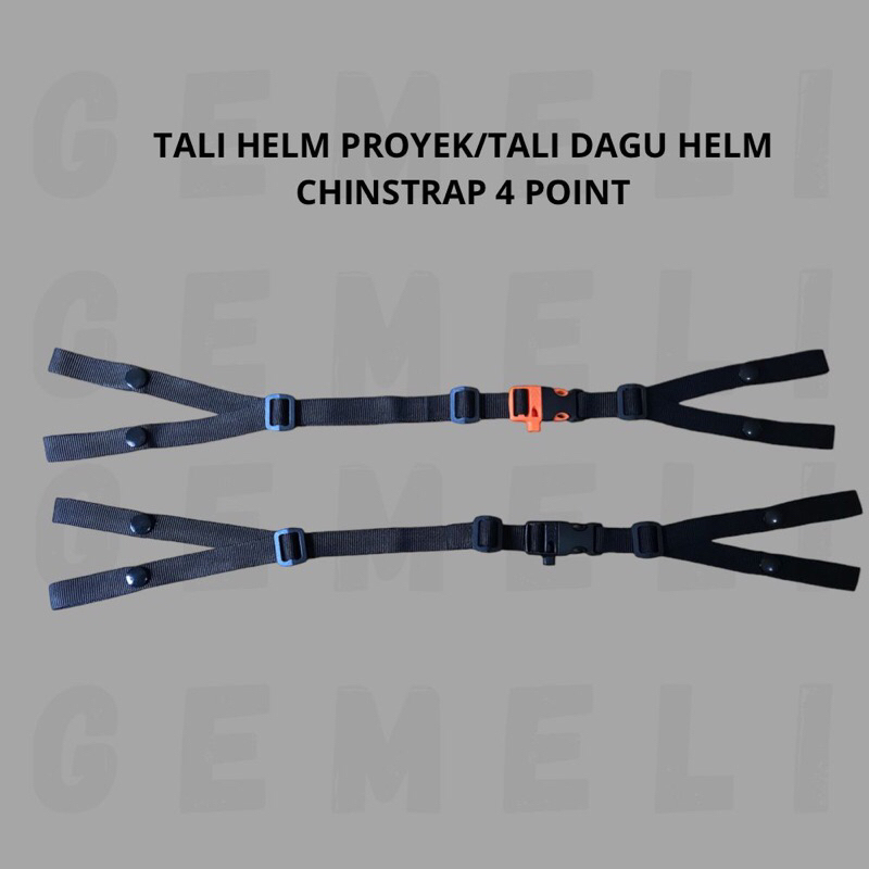 Jual Tali Helm Safety/Tali Helm Proyek/Tali dagu helm/Chin Strap Y, atau 4 titik point untuk ...