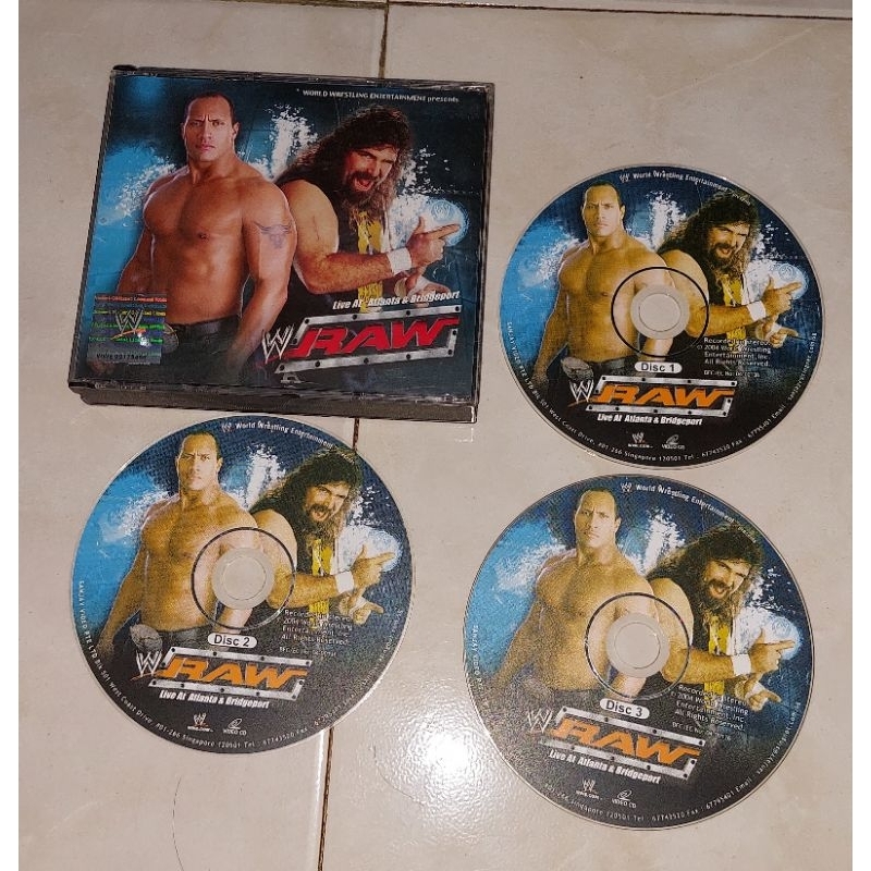 Jual vcd WWE WWF original LIVE AT ATLANTA & BRIDGEPOR (3 Disc-versi ...
