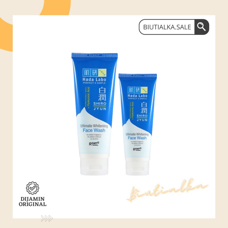 Jual HADALABO HADA LABO Shirojyun Ultimate Whitening Face Wash Facial ...