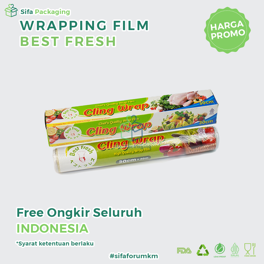 Jual Wrapping Film Best Fresh BOX Mini Plastik pembungkus makanan ...