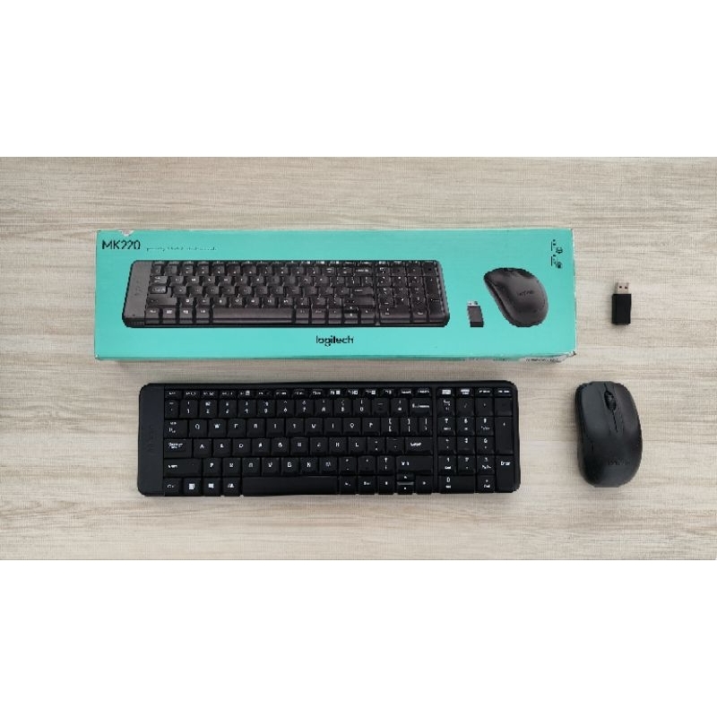 Jual Logitech Mk220 Wireless Keyboard And Mouse Combo Space Saving