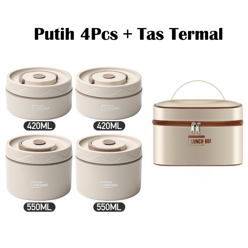 Jual Kotak Makan Siang Bento Portabel Tahan Bocor Stainless Lunch Box ...