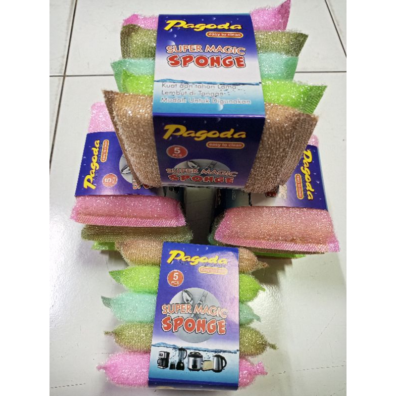 Jual sepon cuci pagoda (isi5pics) | Shopee Indonesia