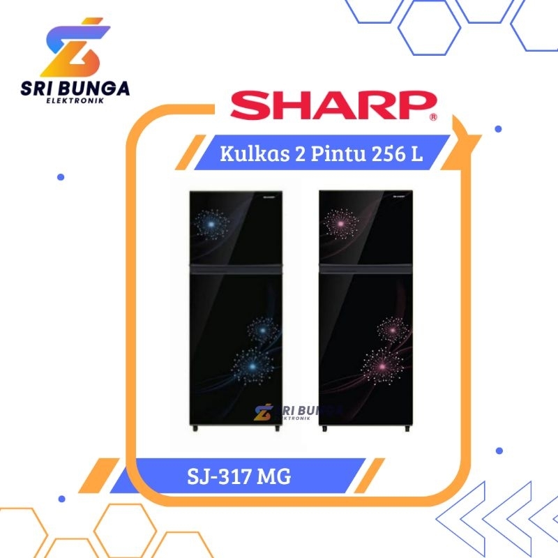 Jual Kulkas 2 Pintu Sharp SJ-317 MG SJ 316 MG 256 Liter 326XG | Shopee ...
