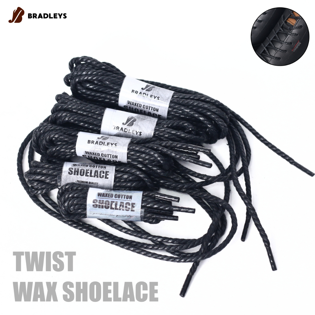 Jual Bradleys Cotton Wax Shoelace Twist - Tali Sepatu Cotton Wax Twist ...