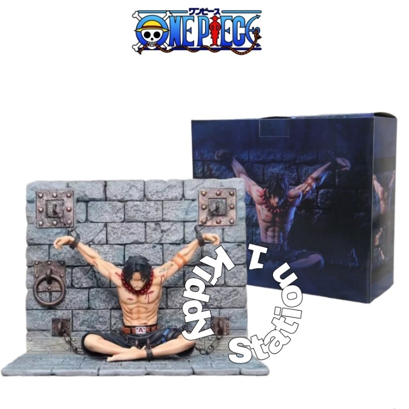 Jual Action Figure One Piece Portgas D Ace Statue In Prison Impel Down ...