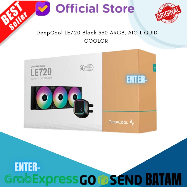 Jual DeepCool LE720 Black 360 ARGB LE 720 DeepCool Pendingin CPU Cair ...