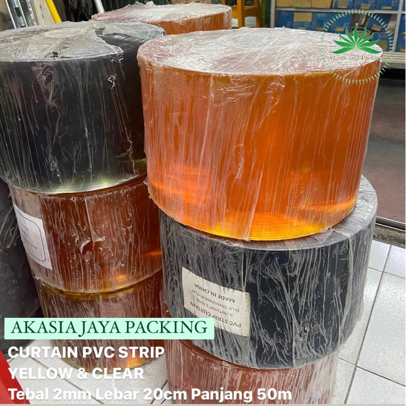 Jual Pvc strip Curtain Tebal 2mm x Lebar 20cm x Panjang 50m | Tirai pvc ...