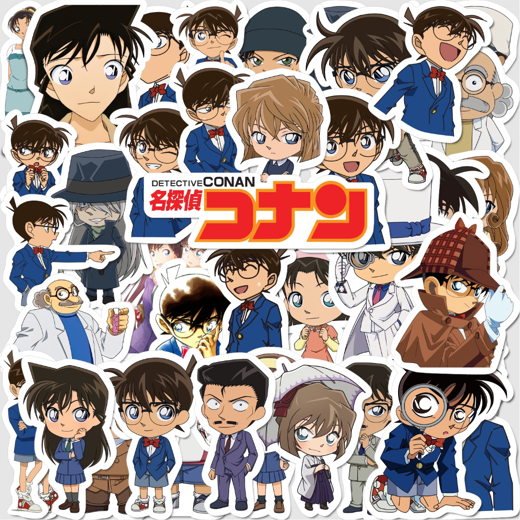Jual Stiker Detective Conan Paper Vinyl Waterproof Sticker Anime Buku ...