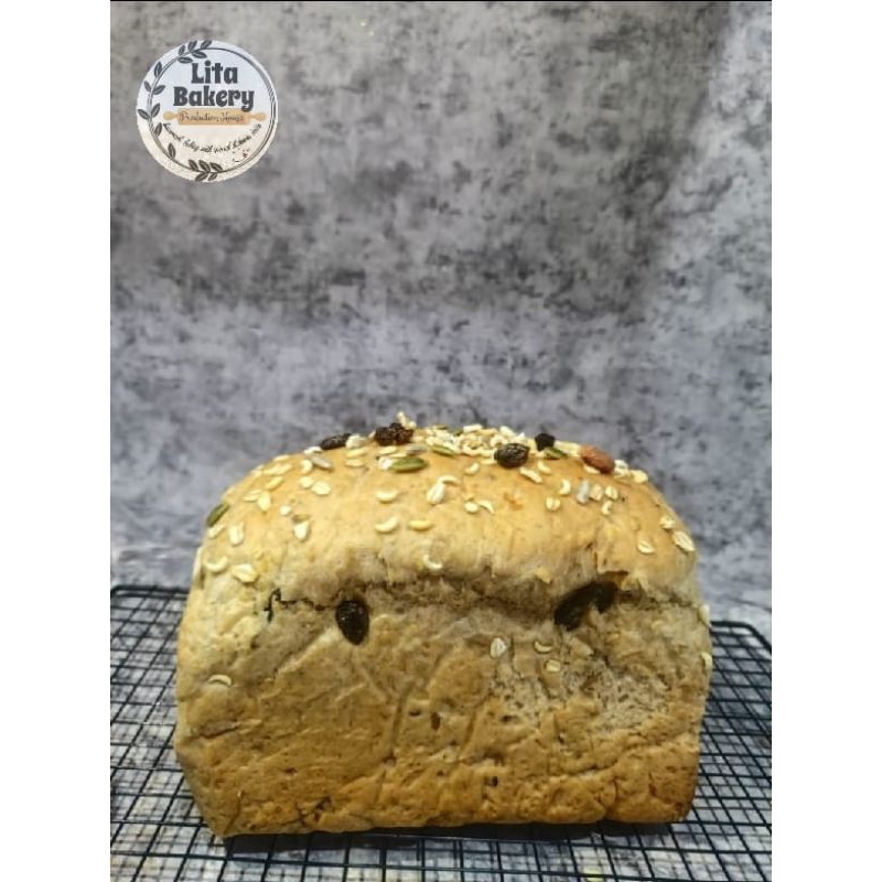 Jual German Muesli Bread Lita Bakery | No egg, No butter, No margarine ...