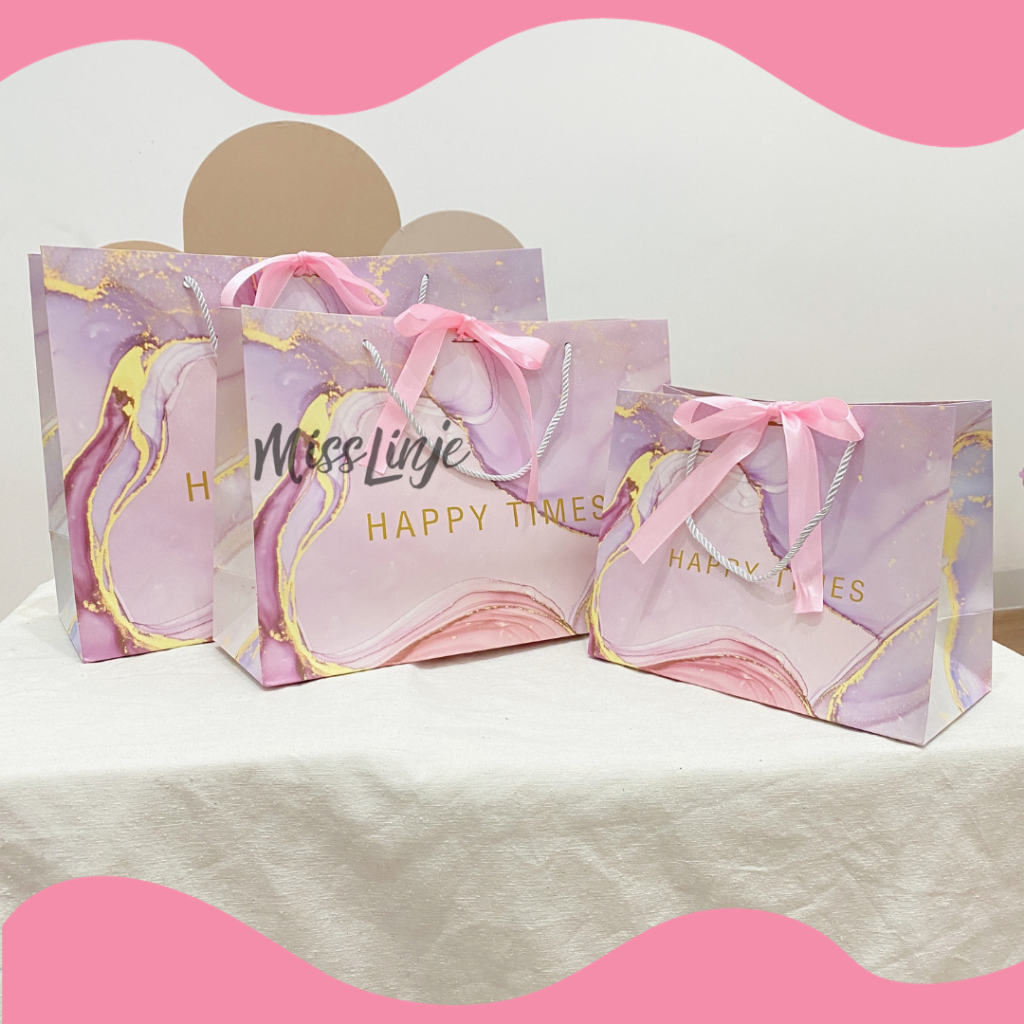 Jual Paper Bag Paperbag Aesthetic Korea Tas Kantong Karton Kado Hadiah ...