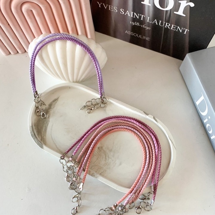 Jual 1 LUSIN KONEKTOR MASKER TALI PADI BOBA TALI POLOS TALI SPIRAL ...