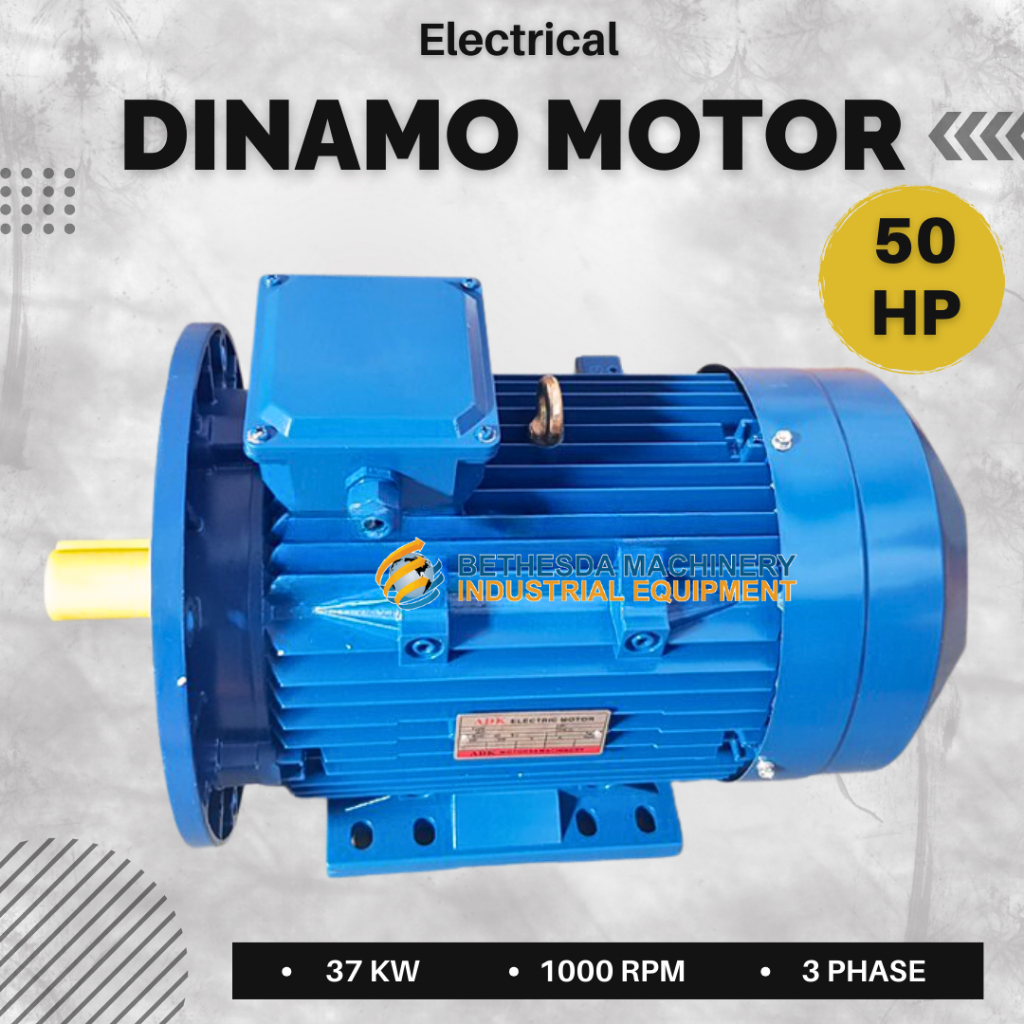 Jual 50 HP 37 KW Dinamo Motor 1000 RPM 3Phase Electro Motor 50HP Electrical | Shopee Indonesia