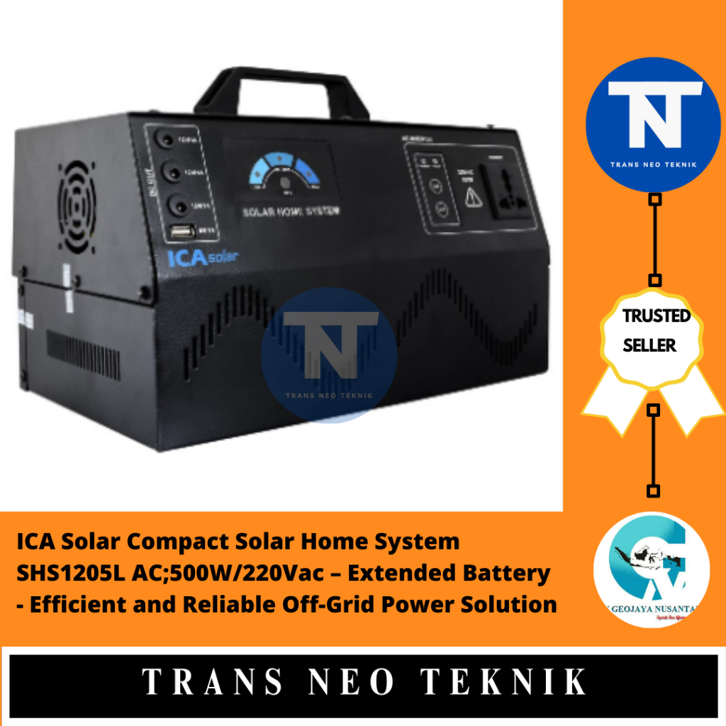 Jual ICA Solar Compact Solar Home System SHS1205L AC;500W/220Vac ...