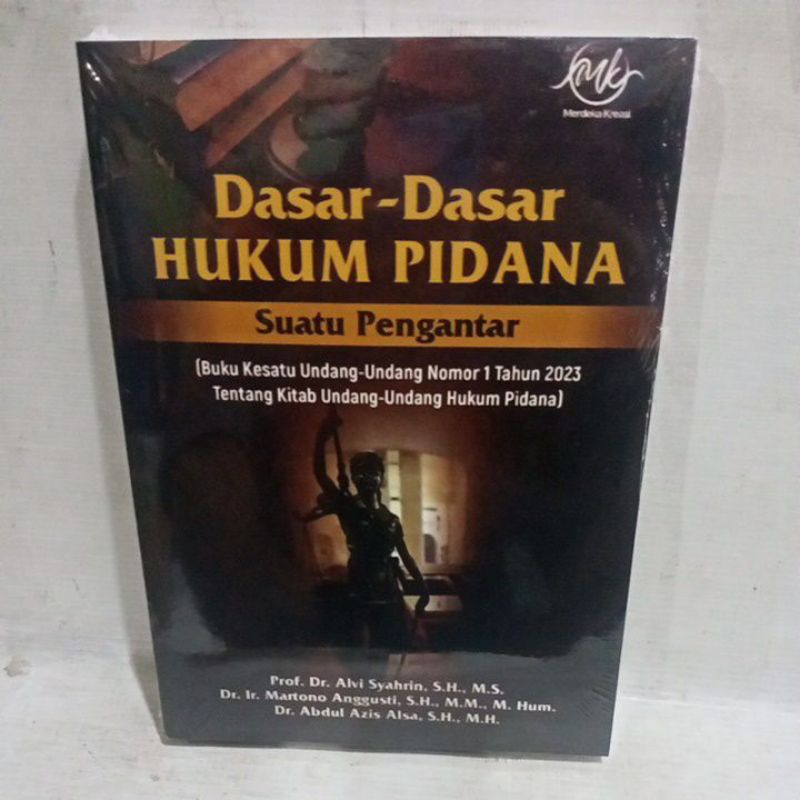 Jual buku dasar-dasar hukum pidana suatu pengantar buku ke-1 undang-undang nomor 1 tahun 2023 ...