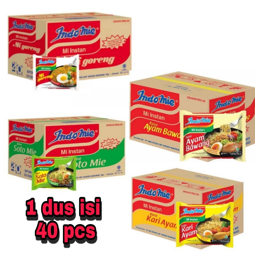 Jual INDOMIE PER KARTON (ISI 40PCS) | Shopee Indonesia
