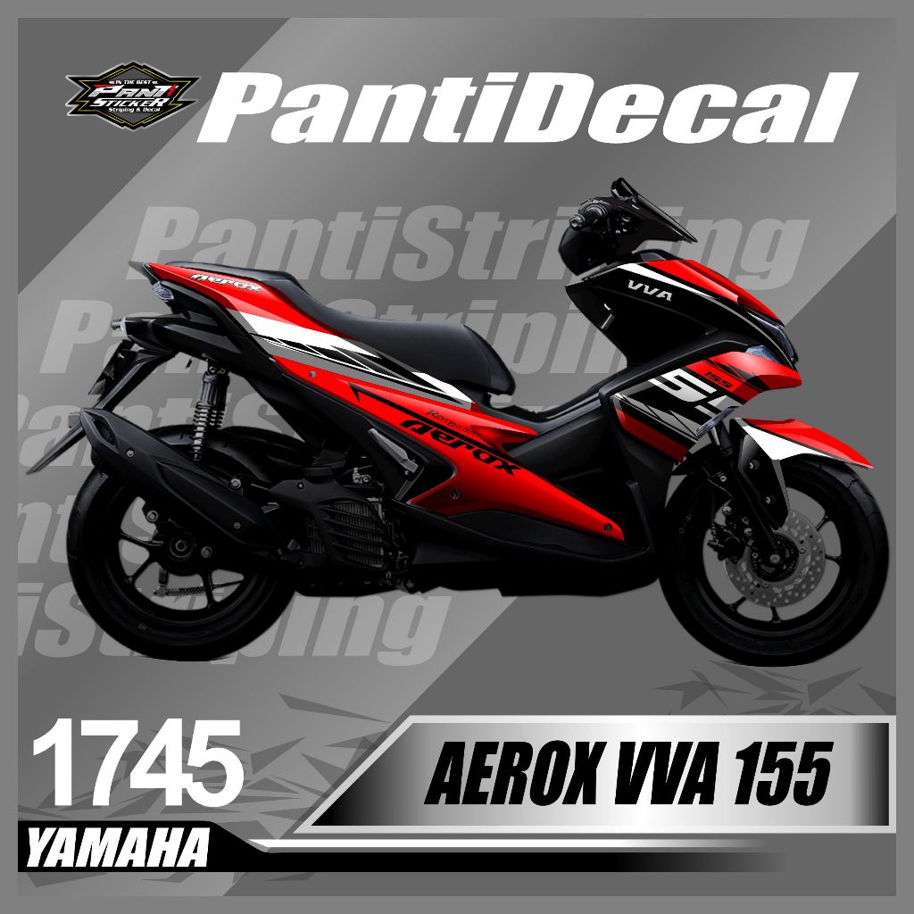 Jual Stiker Decal Skotlet Sepeda Motor AEROX 155 VVA Desain Racing ...