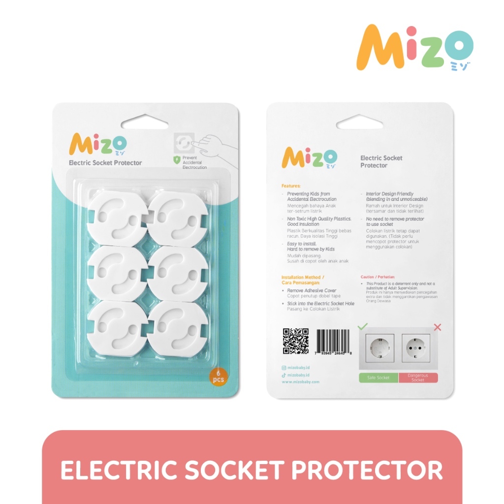 Jual Mizo Electric Socket Protector - Alat Pengaman Stop Kontak ...