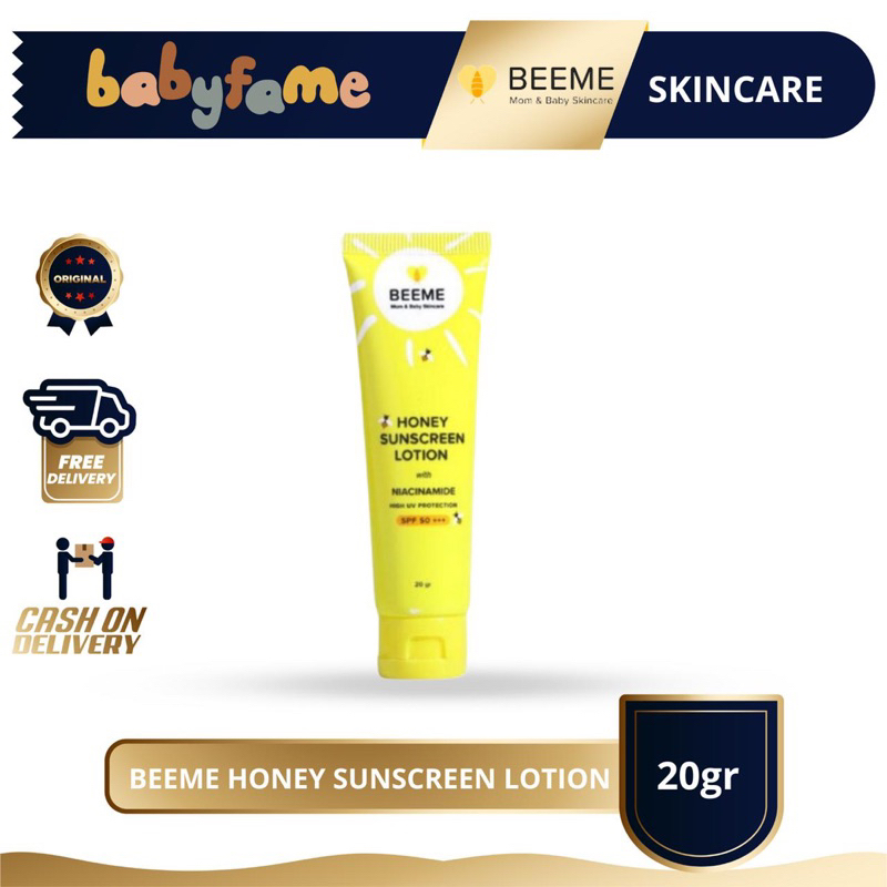 Jual BEEME HONEY SUNSCREEN LOTION WITH NIACINAMIDE | 20GR | SUNSCREEN ...