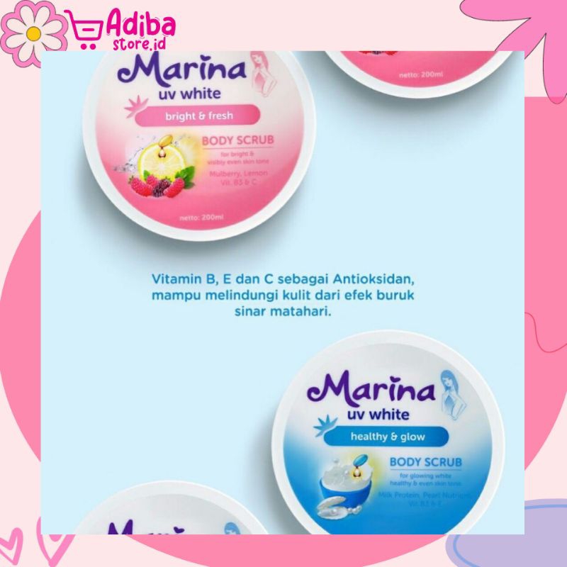 Jual BODY SCRUB MARINA BIRU DAN PINK BPOM | Shopee Indonesia