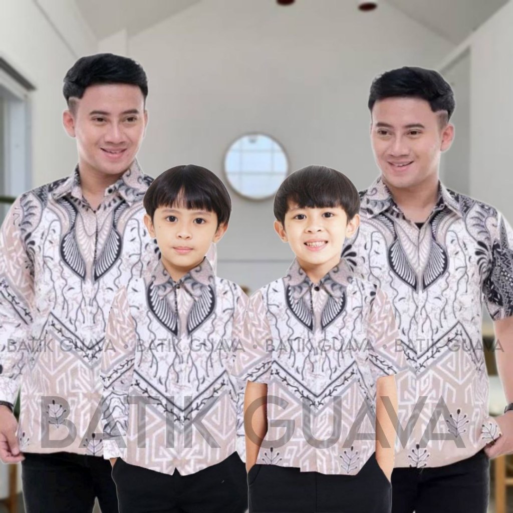 Jual Couple Sweet - Batik Couple ayah dan Anak Laki laki terbaru Motif ...