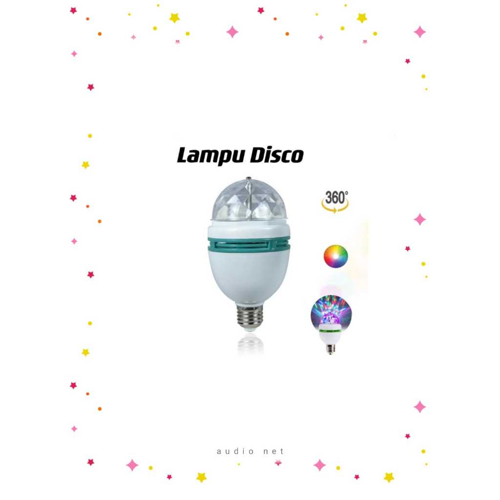 Jual Lampu Disco LED Putar Lampu Warna Warni Tumblr Fitting E27 ...