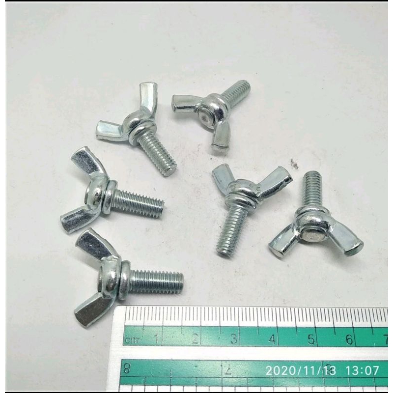 Jual Wing Bolt M6x15 Baut Kupu / Butterfly / Kuping | Shopee Indonesia