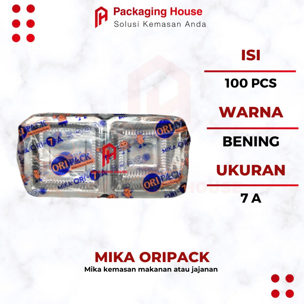 Jual [ 100 Pcs ] Mika Oripack 7A | Mika Kue Kecil Bening | Plastik Mika ...