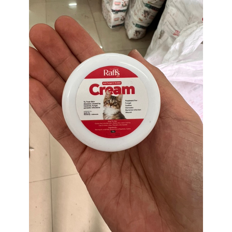 Jual Raffs Pet Cream Anti Fungal dan Scabies 12gr - Cream untuk Kucing ...