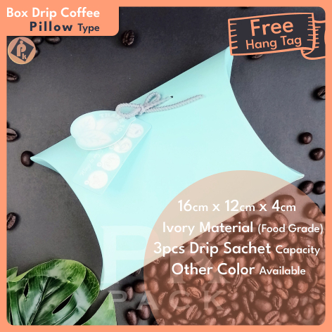 Jual Kemasan Box Kopi Drip Bag Sachet Coffee Pillow | Shopee Indonesia