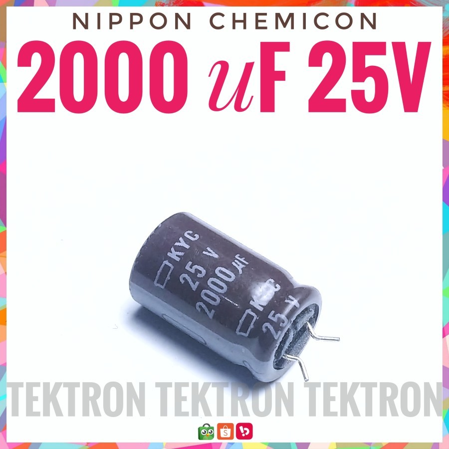 Jual NIPPON CHEMICON 2000uF 25V ELKO ELCO Audio Grade Capacitor ...